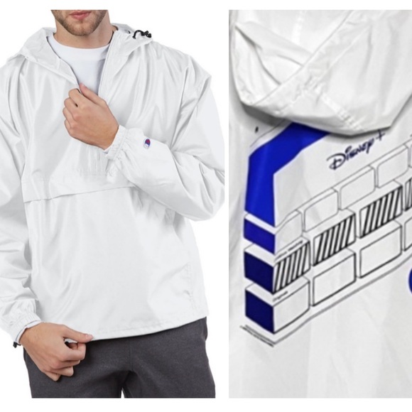 Disney | Jackets & Coats | Disney Plus X Champion Packable Windbreaker ...